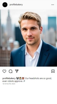 Portfolio and AI Headshot examples | Profile Bakery
